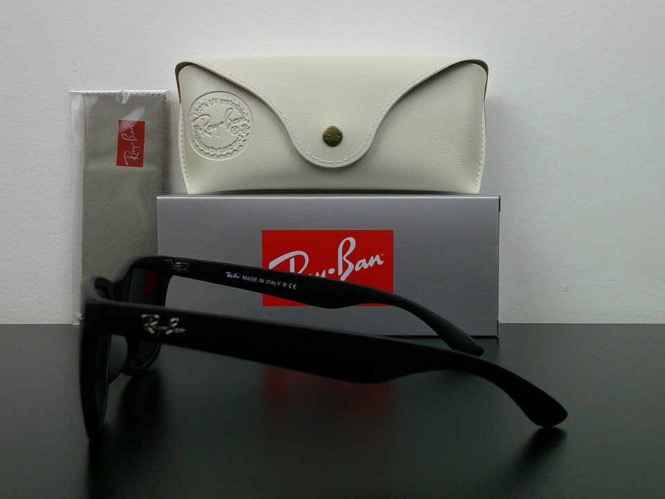 Classic Ray-Ban RB2140 Wayfarer Sunglasses Matte Black Mirrored Never ...