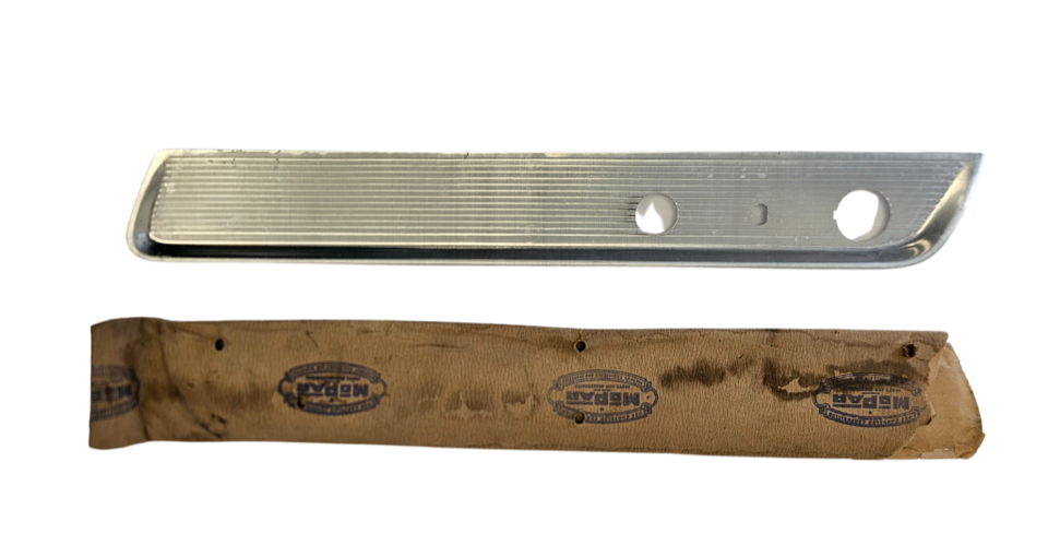 1955-1956 Dodge Custom Instrument Panel Clock Opening Chrome Bezel ...