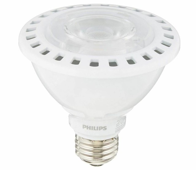 Philips 12W PAR30S LED 4000K Cool White Flood Single Optics Bulb for ...