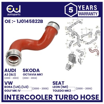 INTERCOOLER PIPE TURBO HOSE FOR A3 OCTAVIA LEON TOLEDO BORA GOLF 1.9 ...