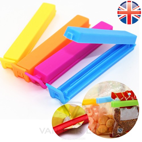Van Der Linn Food bag Storage Clips Freezer Sealing MIXED COLOURS | eBay UK