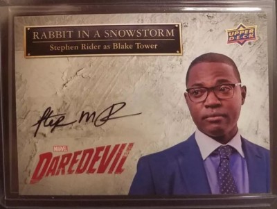 STEPHEN RIDER as BLAKE TOWER Auto Card Upper Deck DAREDEVIL SS-SR | eBay