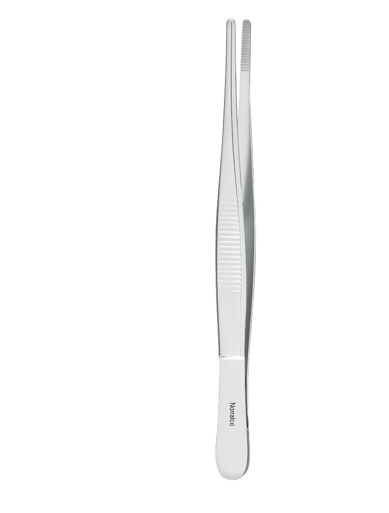 Set of 3 Standard Dressing Forceps, 6", Straight, Serrated Tips ...