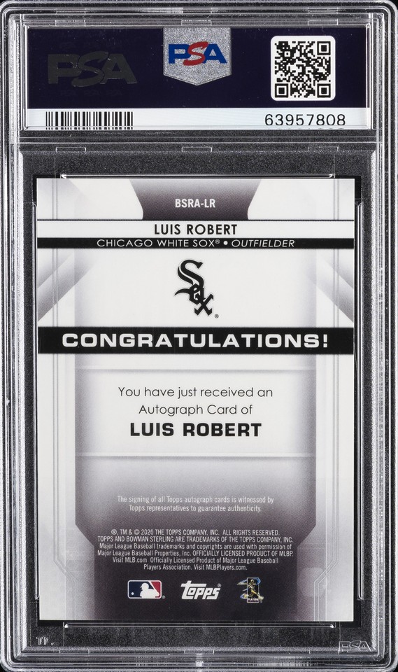 2020 BOWMAN STERLING RC AUTOS ORANGE REFRACTOR #LR LUIS ROBERT 75/75 ...