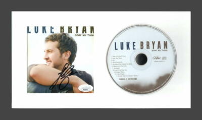 LUKE BRYAN SIGNED AUTOGRAPH DOIN' MY THING FRAMED CD DISPLAY READY TO ...