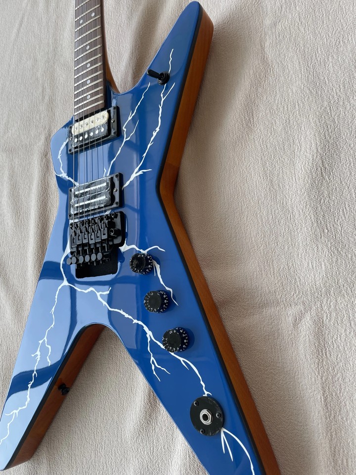 Dean Pantera Dimebag Darrell Signature Shaped Electric Guitar Blue ...