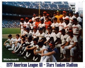 MLB 1977 American League All Stars Team Picture Yankee Stadium 8 X 10 ...