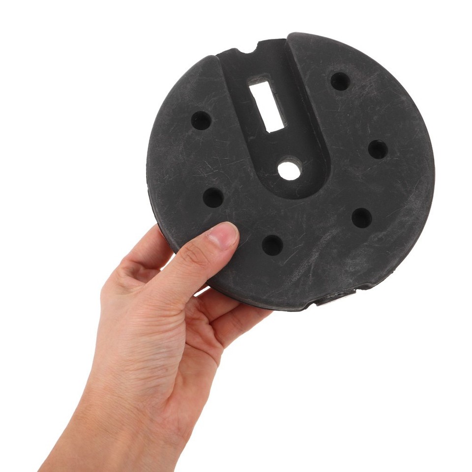 Lamp Base: 15cm Plastic Weighted Block For Standing Lamp - Round Floor ...