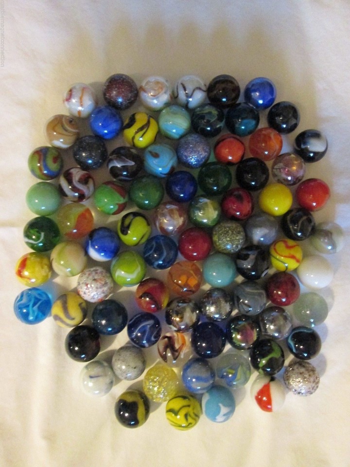 25 1" SHOOTER MARBLES BULK LOT ALL 25 MARBLES WILL BE DIFFERENT | eBay
