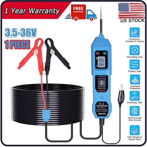 3.5-36V Digital Automotive Car Power Circuit Electrical Tester Probe ...