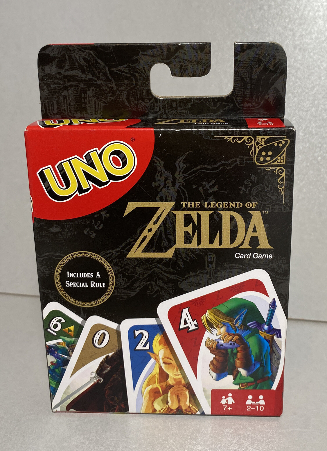 Uno The Legend of Zelda Card Game w/ Special Rule Link Triforce Ocarina ...