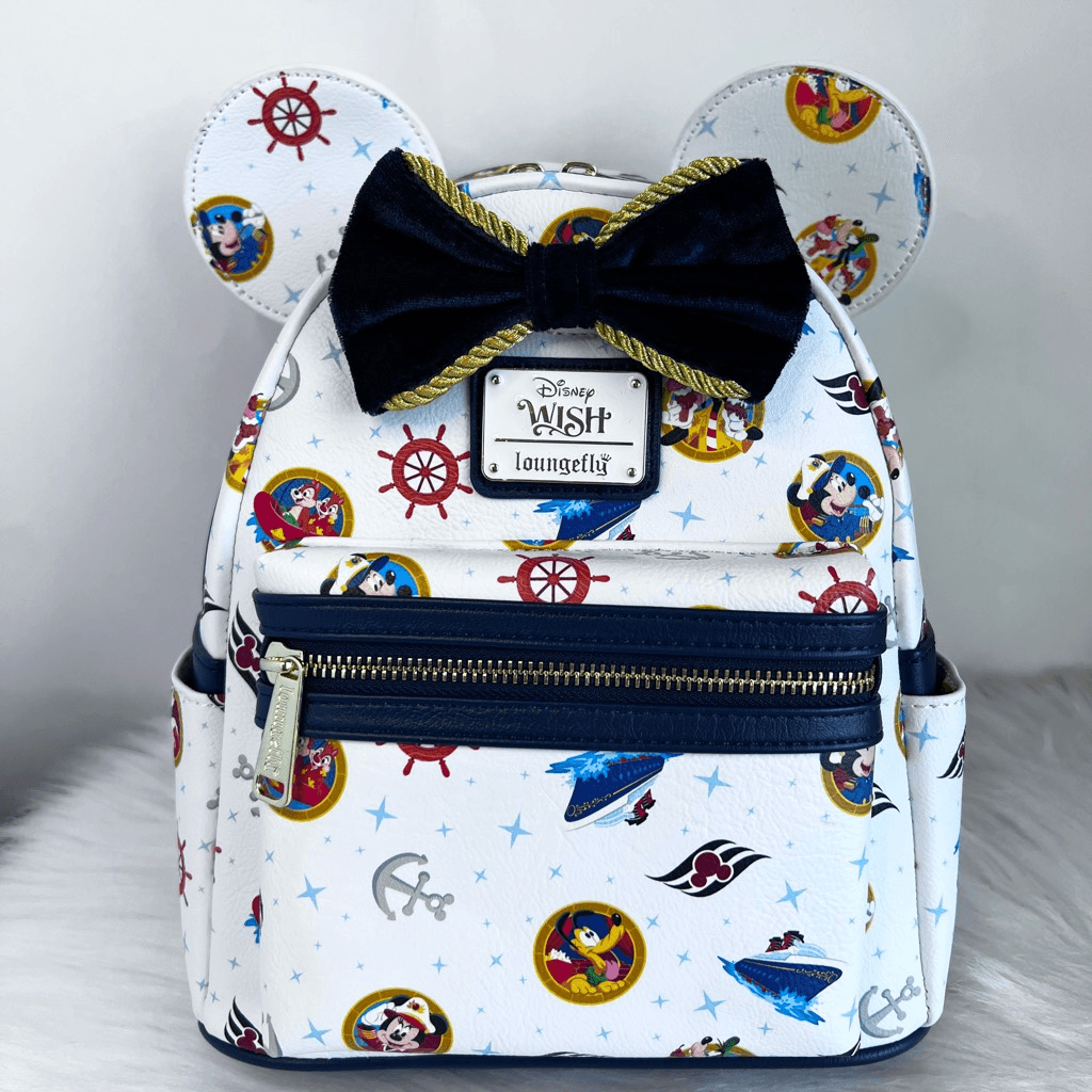 Wish Loungefly White AOP Backpack Disney Cruise Line DCL SOLD OUT In ...