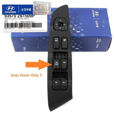 GENUINE Front Window Switch AUTO DOWN ONLY 935702S1509P for Hyundai ...