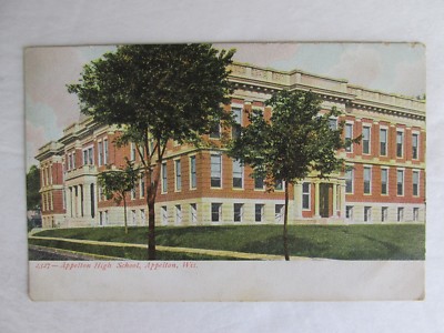E502 Postcard Appleton High School HS Appelton WI Wisconsin | eBay