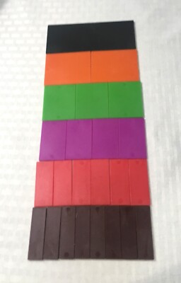 MATH MANIPULATIVES / PLASTIC FRACTION TILE SET / 24 PIECES / MULTI ...