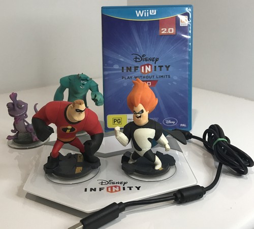 Nintendo Wii U Infinity 2.0 Disney Game + device and Disney Character ...