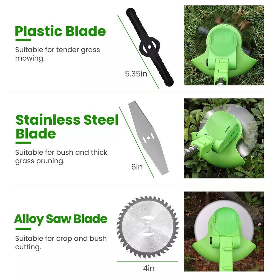12/24V Cordless Electric Weed Lawn Eater Edger Grass String Trimmer ...