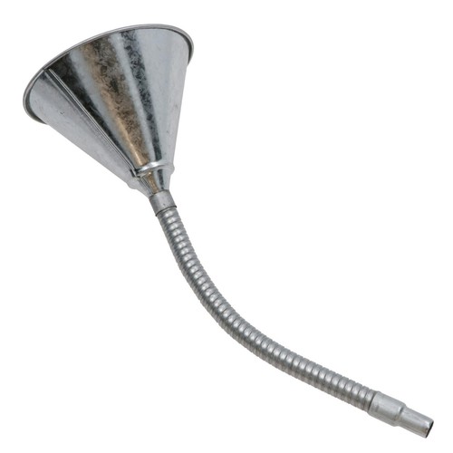 Steel Metal Funnel Flexible Hose / Shaft / Pipe Galvanised With Filter ...