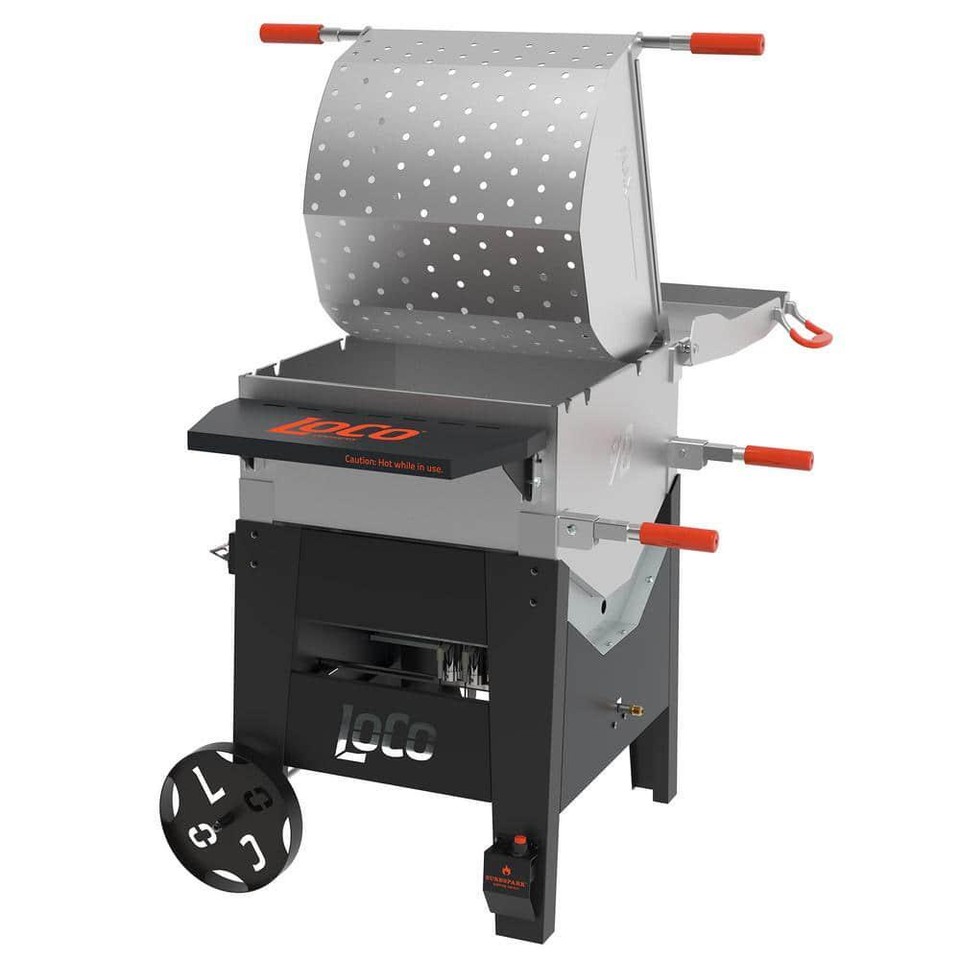 LOCO Crawfish Boiler Cart 90 qt. Powerful Dual Jet Propane Burner w ...