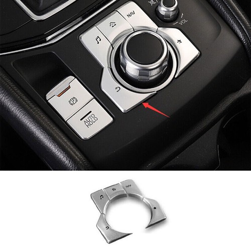 For Mazda CX-5 CX5 2018-21 Silver Aluminum Console Multimedia Button ...