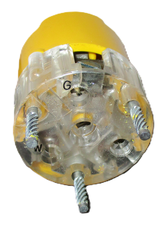 GE - General Electric Yellow L5--20A amp 125 volt Plug NEMA L5-20P Twist lock | eBay