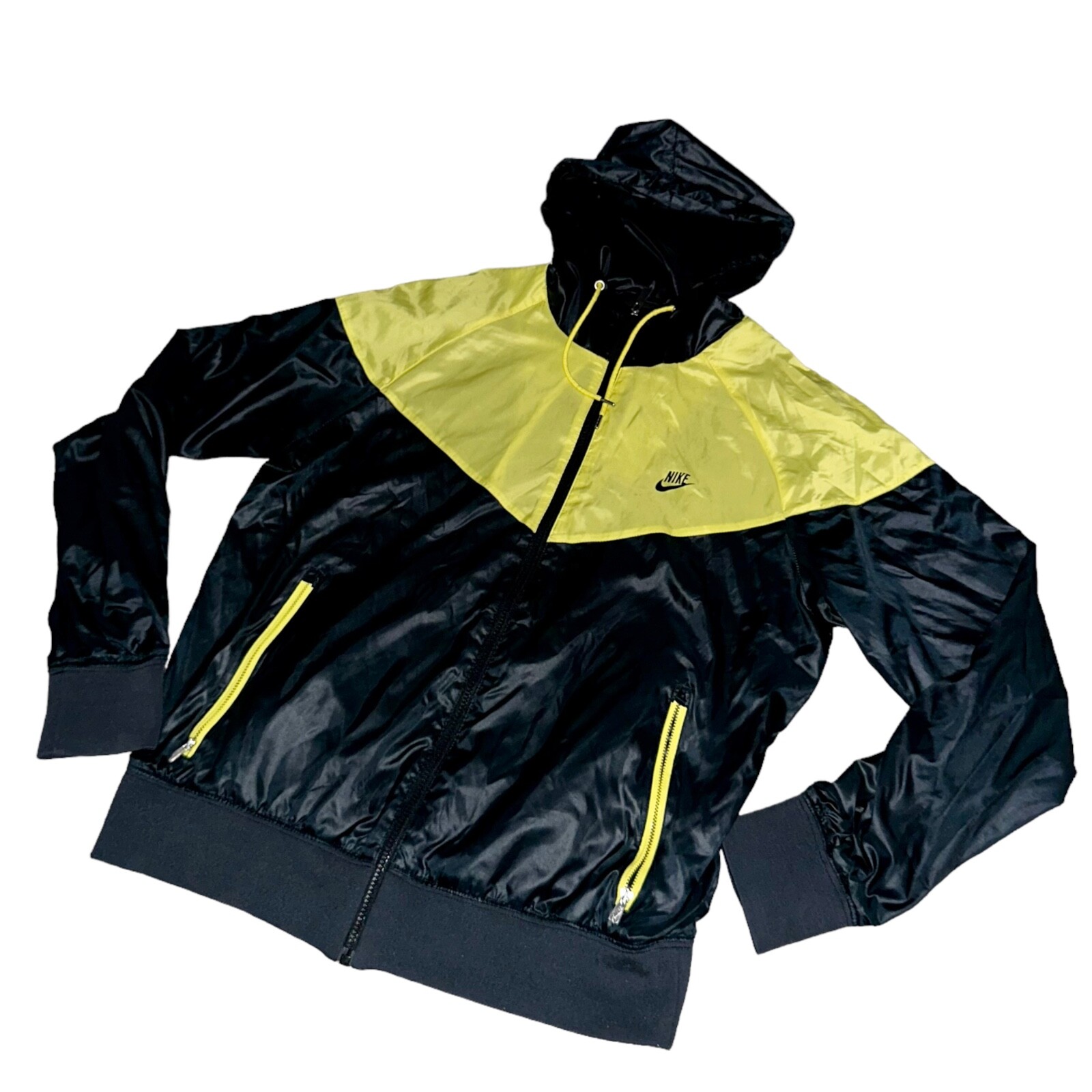 Nike Vintage Rare Windrunner Windbreaker Jacket Yello… - Gem