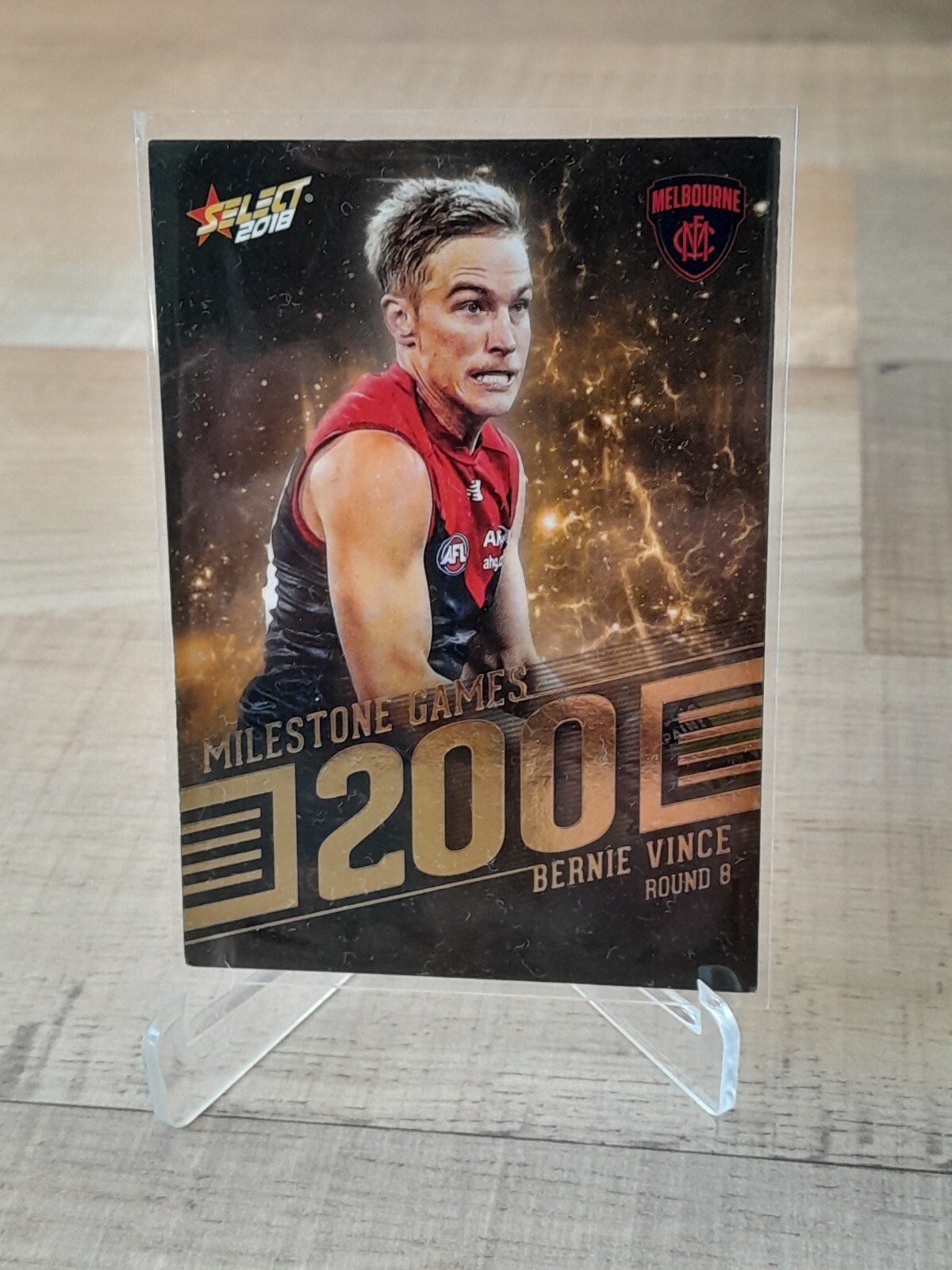 2018 AFL SELECT FOOTY STARS MILESTONE GAME MG66 BERNIE VINCE MELBOURNE ...
