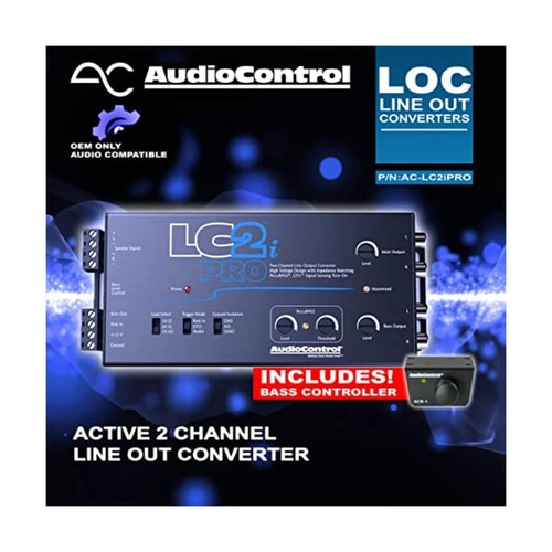 AudioControl LC2i PRO 2-Channel Line Output Converter with Wireless Qi ...