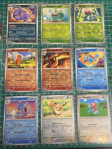NM/M Near Complete Pokemon 151 Reverse Holo Set With 19 Different ...