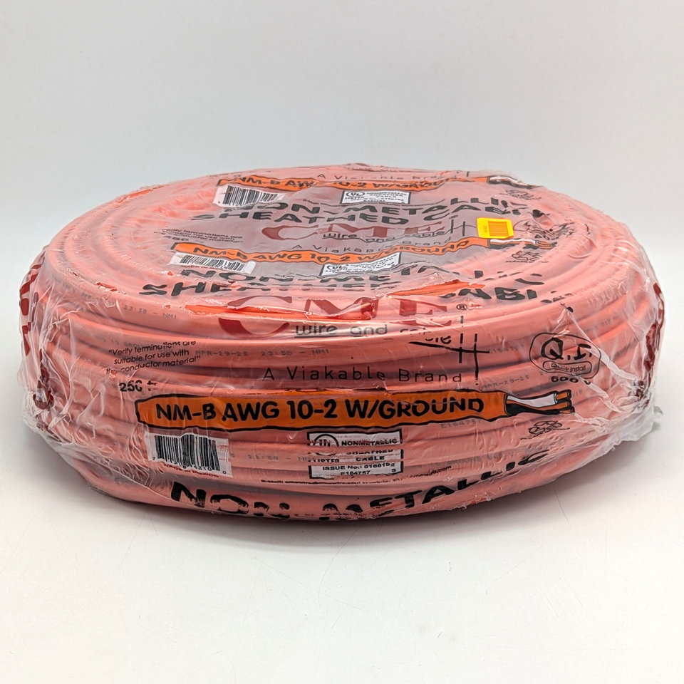 CME Non-Metallic Sheathed Cable NM-B AWG 10-2 W/Ground 250ft Orange ...