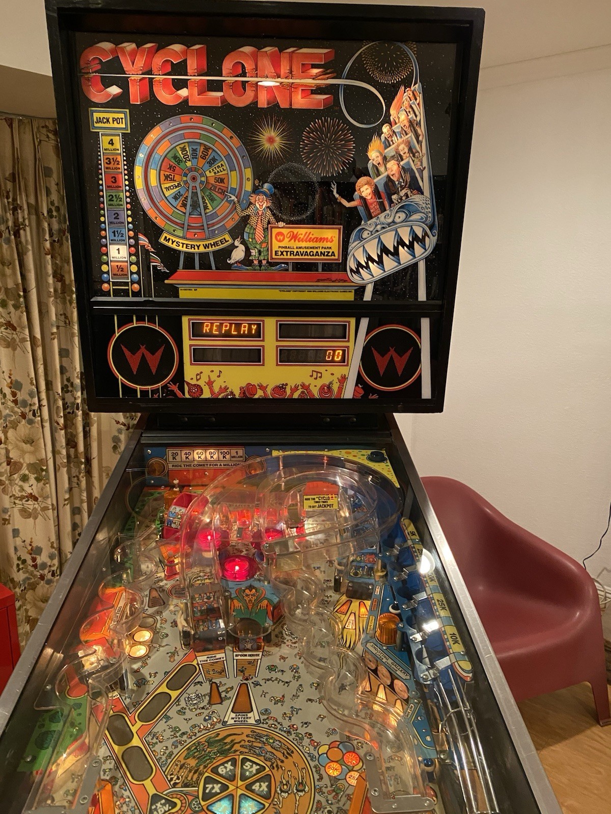 🔥 Cyclone Pinball Machine Williams 1988 | eBay