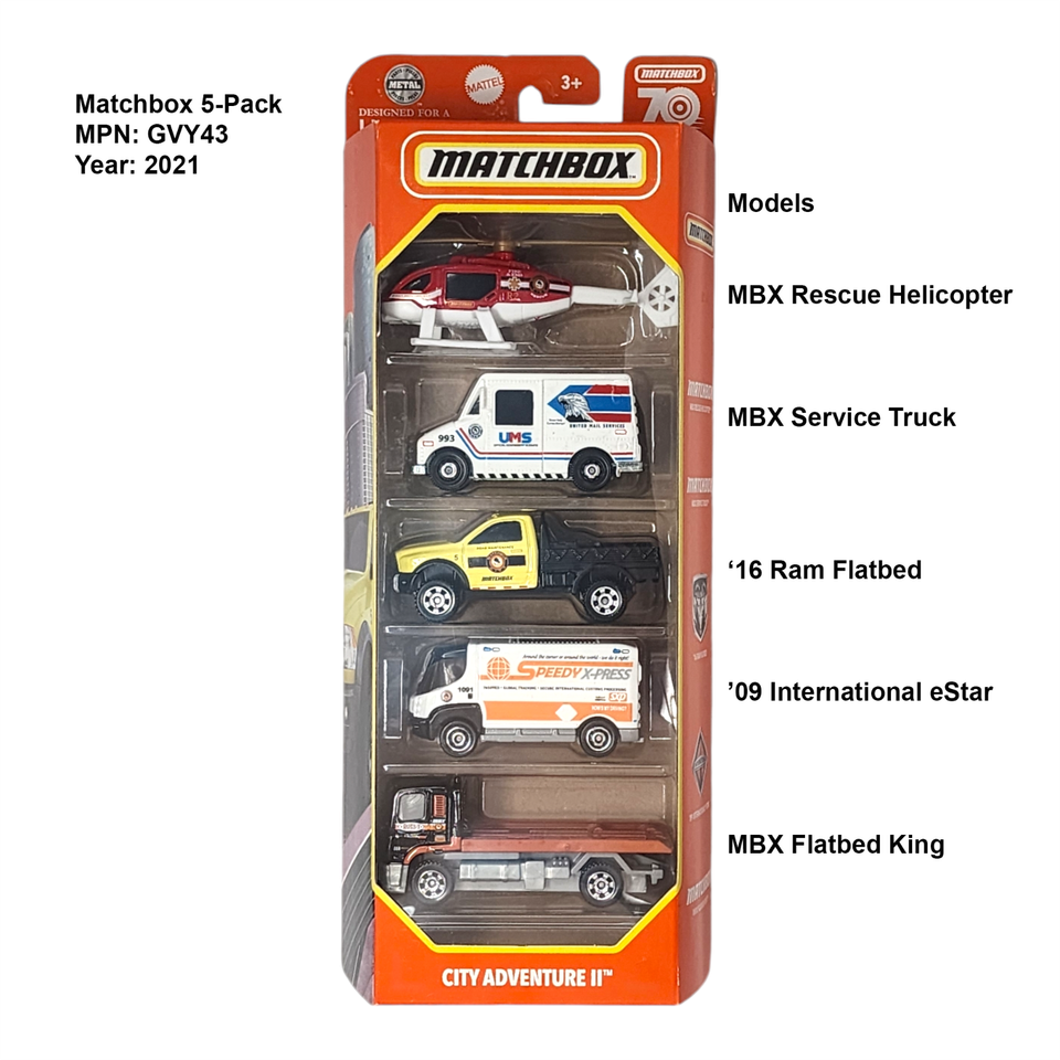 MATCHBOX 5 Pack Multi Gift Packs MBX | eBay