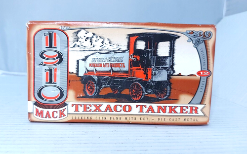Vintage 1910 Texaco Mack Tanker Truck Toy Coin Bank, Ertl 1995, Stock ...