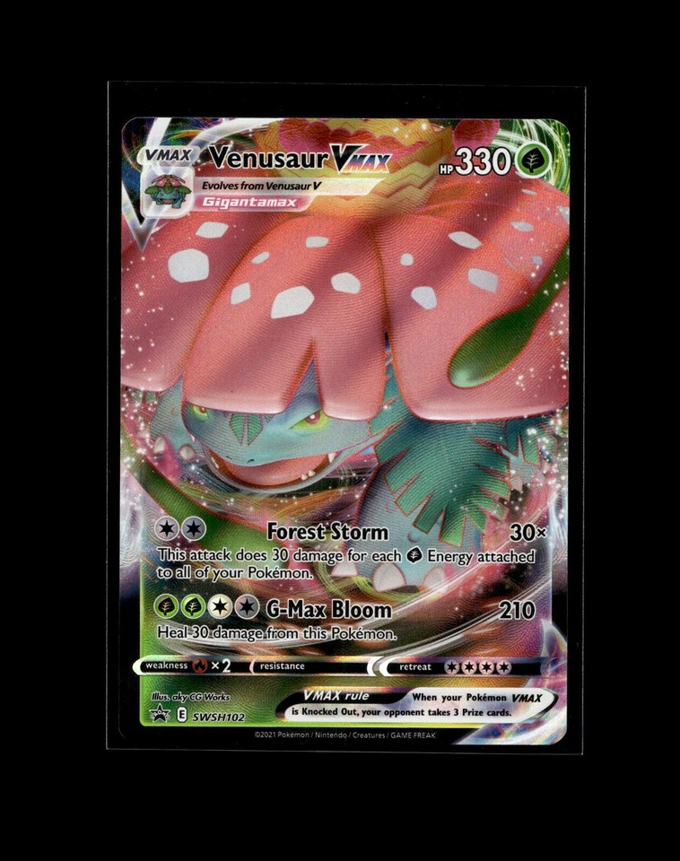 Bulbasaur Ivysaur Venusaur Pokemon Card! Holo/Reverse Holo EX VMAX Rare ...