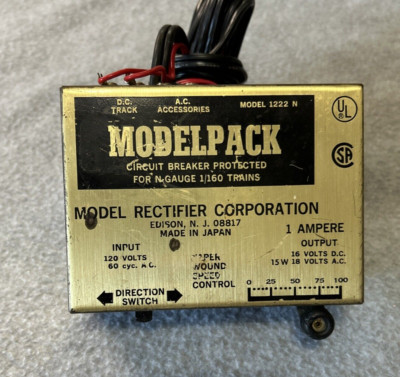 Vintage MRC Model Train N Gauge Modelpack Circuit Breaker Box Tested ...