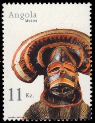 ANGOLA 1210 - Traditional Masks "Mukixi" (pb50179) | eBay