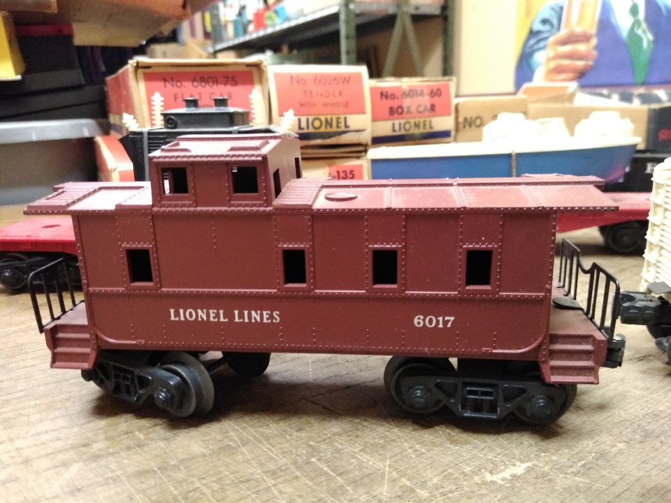 Vtg O27 Gauge Lionel 2037 Steam Engine 6026 Whistle Tender Train Set 5 ...