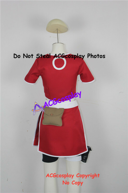 Red coat and skirt Kakashi Sakura Haruno Cosplay Costume incl small bag ...