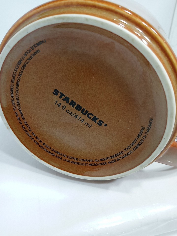 STARBUCKS COFFEE MUG. STARBUCKS MUG. STARBUCKS ORANGE Deco Mug. B308 | eBay