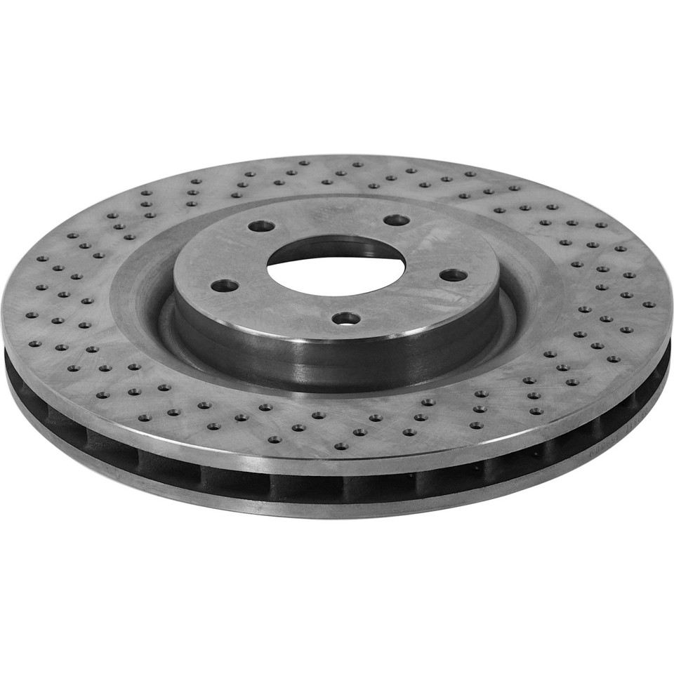 Front Cross-Drilled Disc Brake Rotors For 2005-2013 Chevrolet Corvette ...