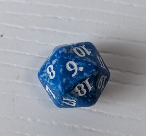 MTG TCG Spindown Life Counter M12 Magic 20 sided die Blue D20 | eBay