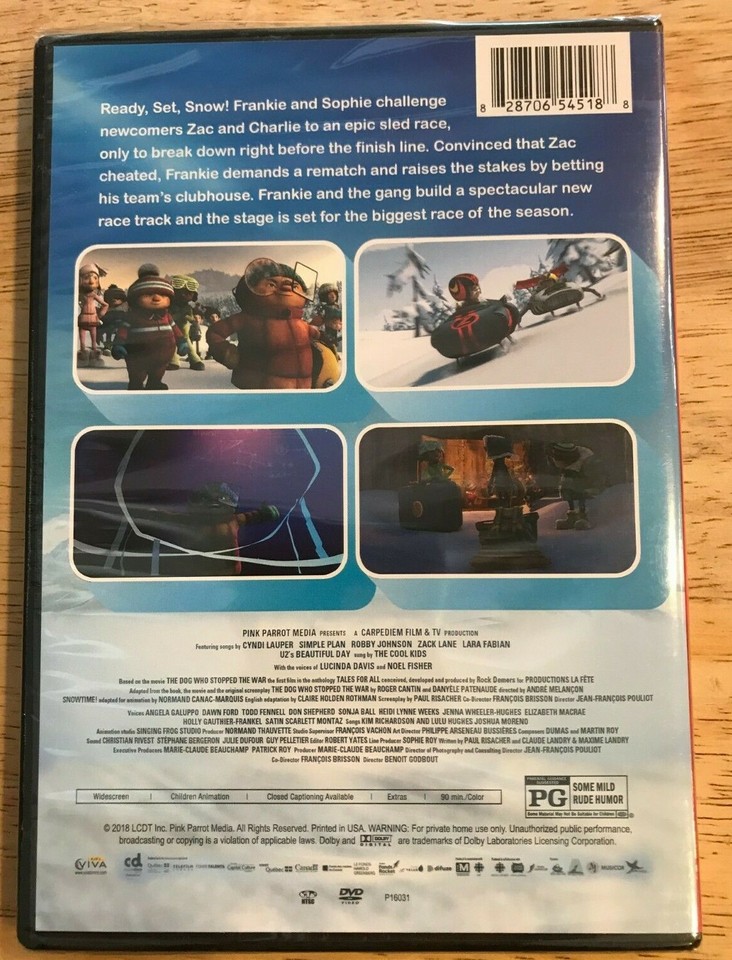 NEW ~ RACETIME ~ DVD, 2018 ~ CHILDREN ANIMATION ~ 1+ SHIP 828706545188 ...