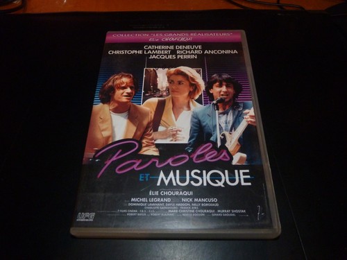 DVD "PAROLES ET MUSIQUE" Catherine DENEUVE, Christophe LAMBERT, Richard ...
