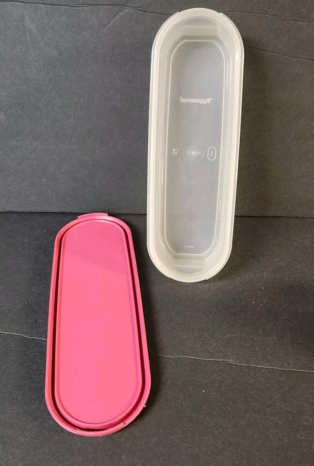 Tupperware Modular Mates Super Oval 1 Storage Container PINK Seal | eBay