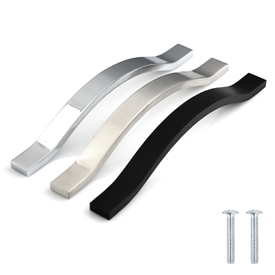 Wardrobe Handles Kitchen Door Handles Modern Durable Drawer black ...