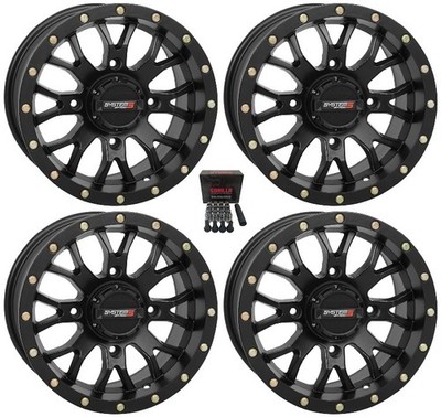 System 3 ST-3 Black UTV Wheels 14" Yamaha Wolverine RMAX | eBay