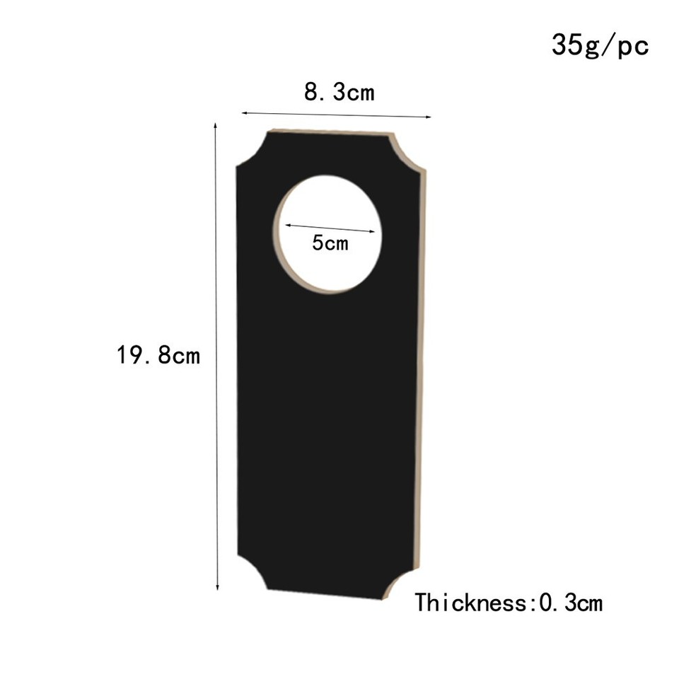 6 Pcs Door Sign Hanger Hanging Chalkboard Labels Wedding Blackboard ...