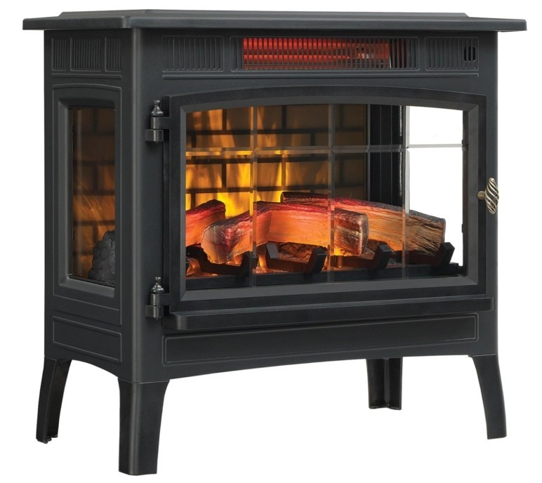 Duraflame Electric Fireplace Stove Heater 3D Flame 1000 Sq Ft Black | eBay
