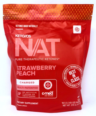 Pruvit Keto OS NAT Ketones - Charged - STRAWBERRY PEACH - 20 Packets ...