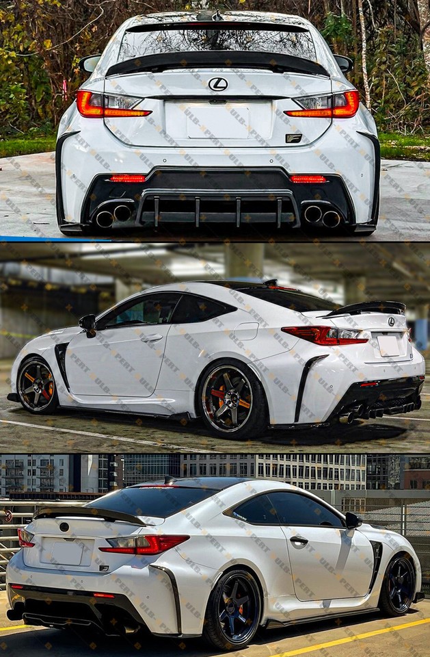 FOR 2015-24 LEXUS RC F RCF AG STYLE CARBON FIBER HIGHKICK TRUNK DECK ...